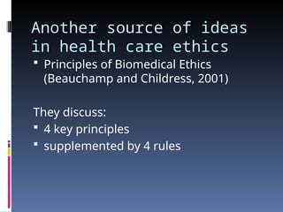 ethics health care introduction about ppt | PPT