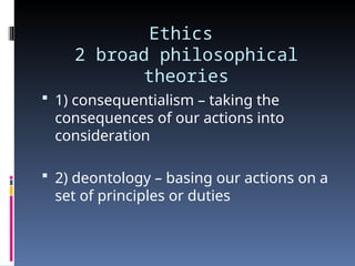 introduction to ethics foundation in evidence based practice | PPT