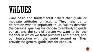 Ethics Lesson 7 - Universal Values .pptx