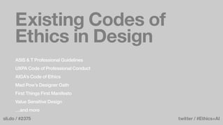 Ethics & AI: Designing for Health | PPT