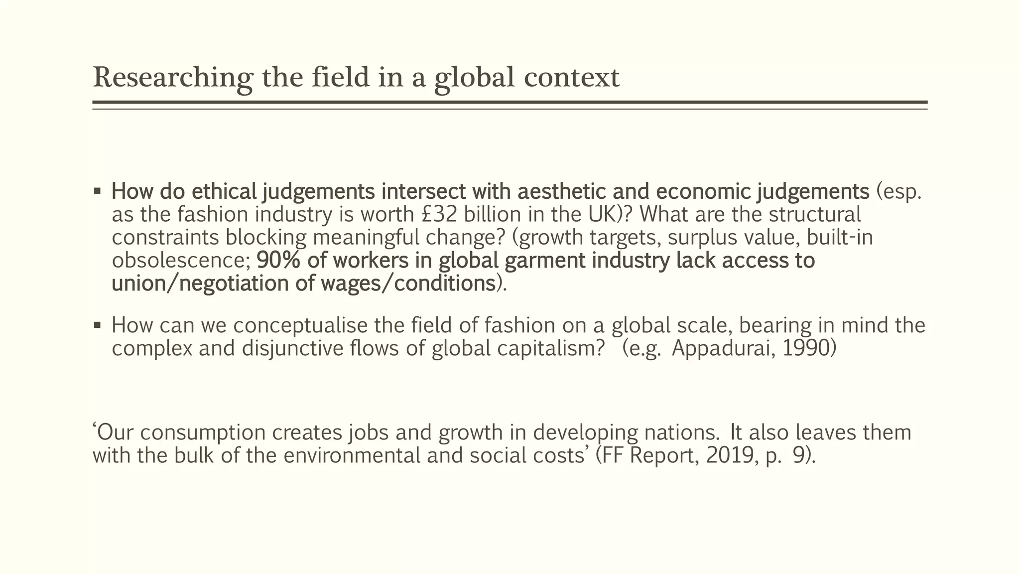 Ethics and aesthetics in the field of fashion | PPTX