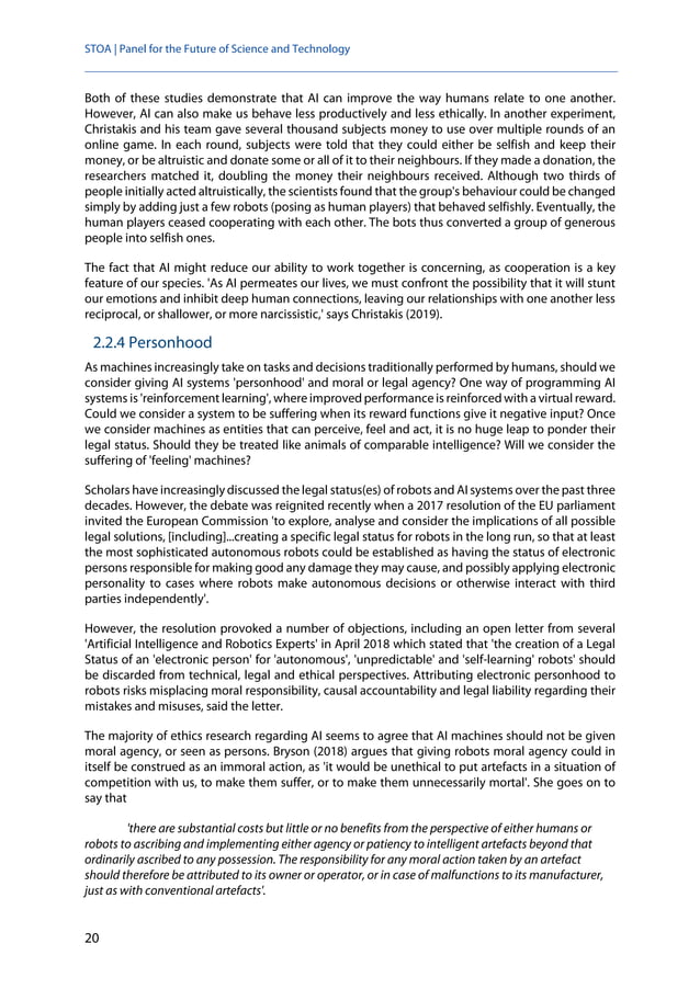 material of ethics and artificial intelligence | PDF