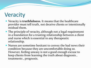 ethics and bioethics of professionalism subject | PPTX