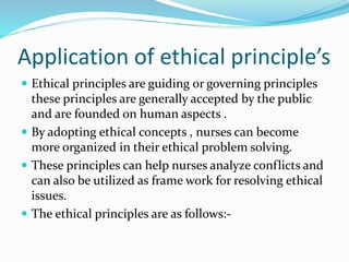 ethics and bioethics of professionalism subject | PPTX