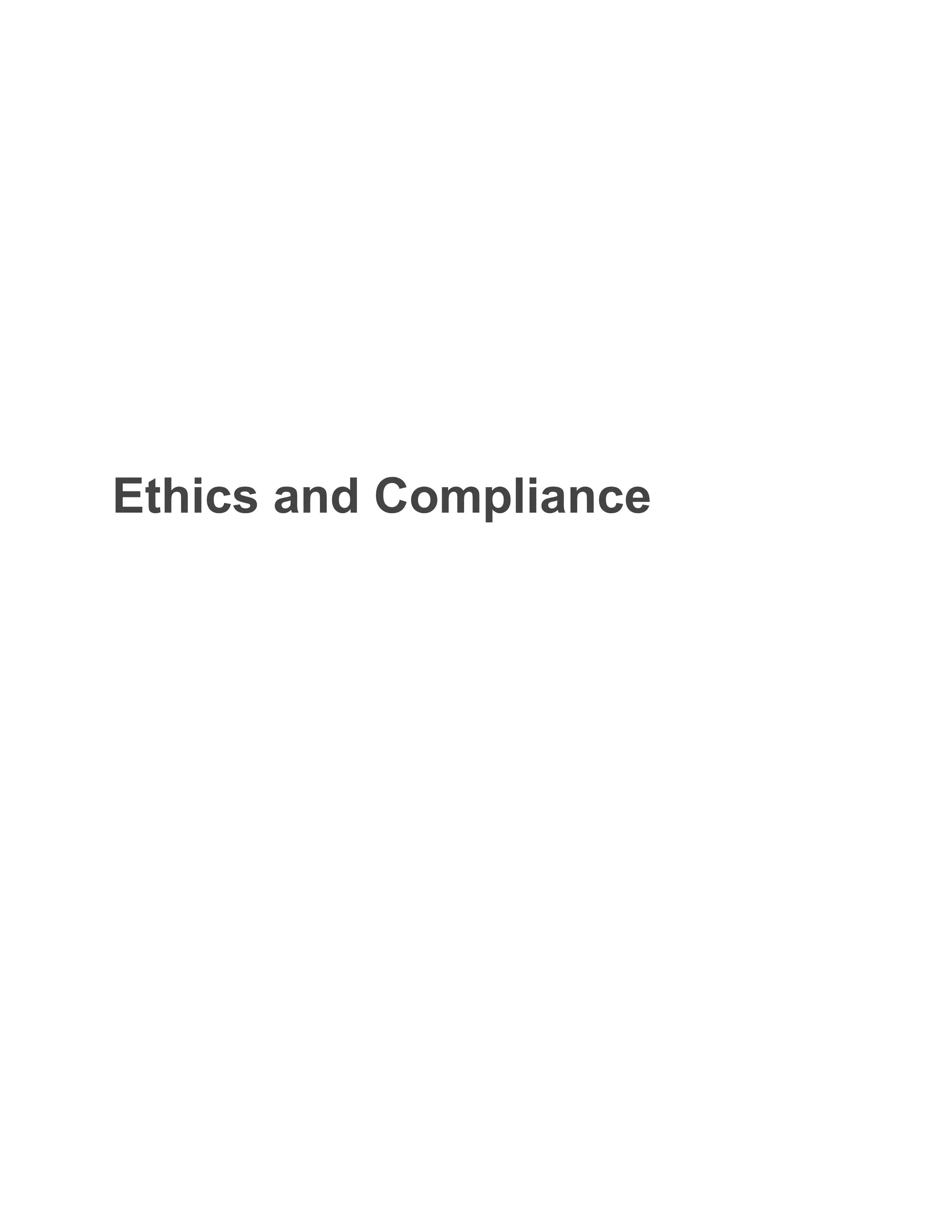 Ethics and compliance sample paper - essay | PDF | Large Business ...