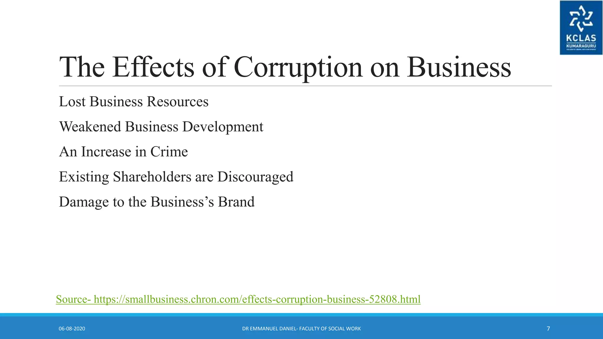 Ethics and Corruption | PPTX