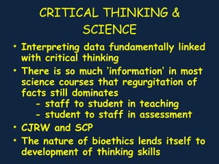 Ethicsandcriticalthinking | PPT