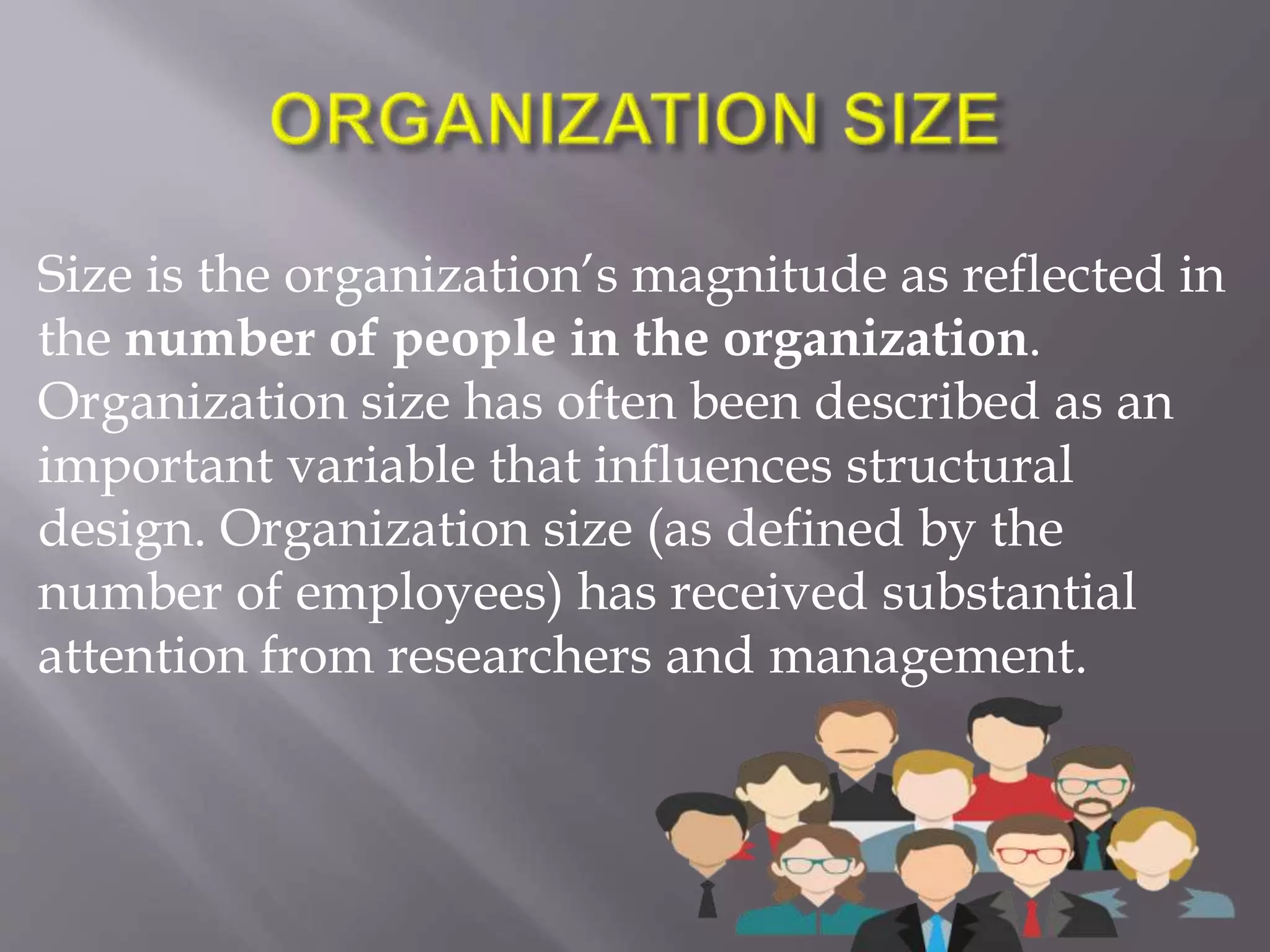 ORGANIZATION SIZE | PPT