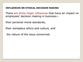 Ethics and Decision Making.pptx for business students | PPTX