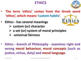 Ethics and decision making | PPTX | Soccer | Sports