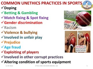 Ethics and decision making | PPTX | Soccer | Sports
