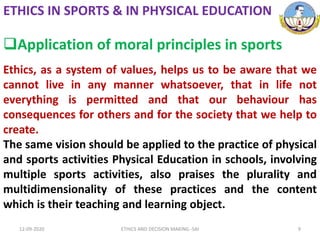 Ethics and decision making | PPTX | Soccer | Sports