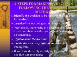 Ethics and discernment | PPTX