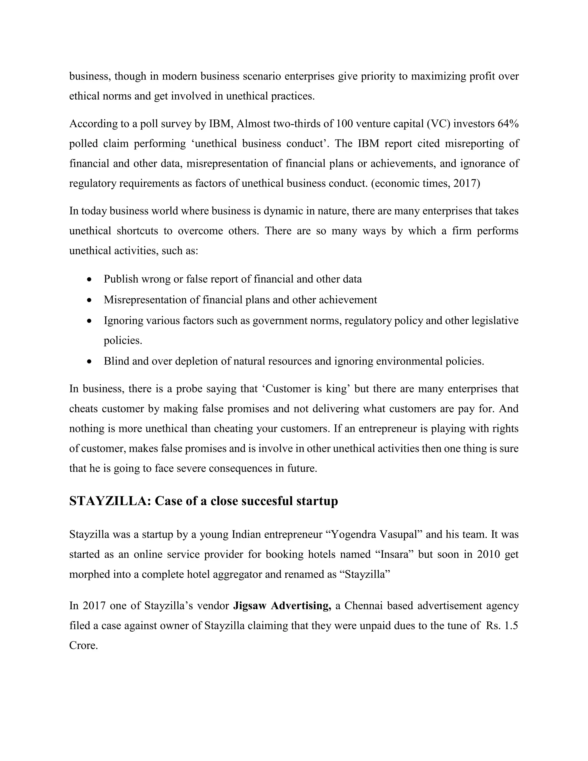 Ethics and entrepreneurship | PDF