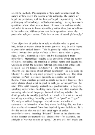 Ethics and Ethical Reasoningermissible, etc.)” One answe | DOCX