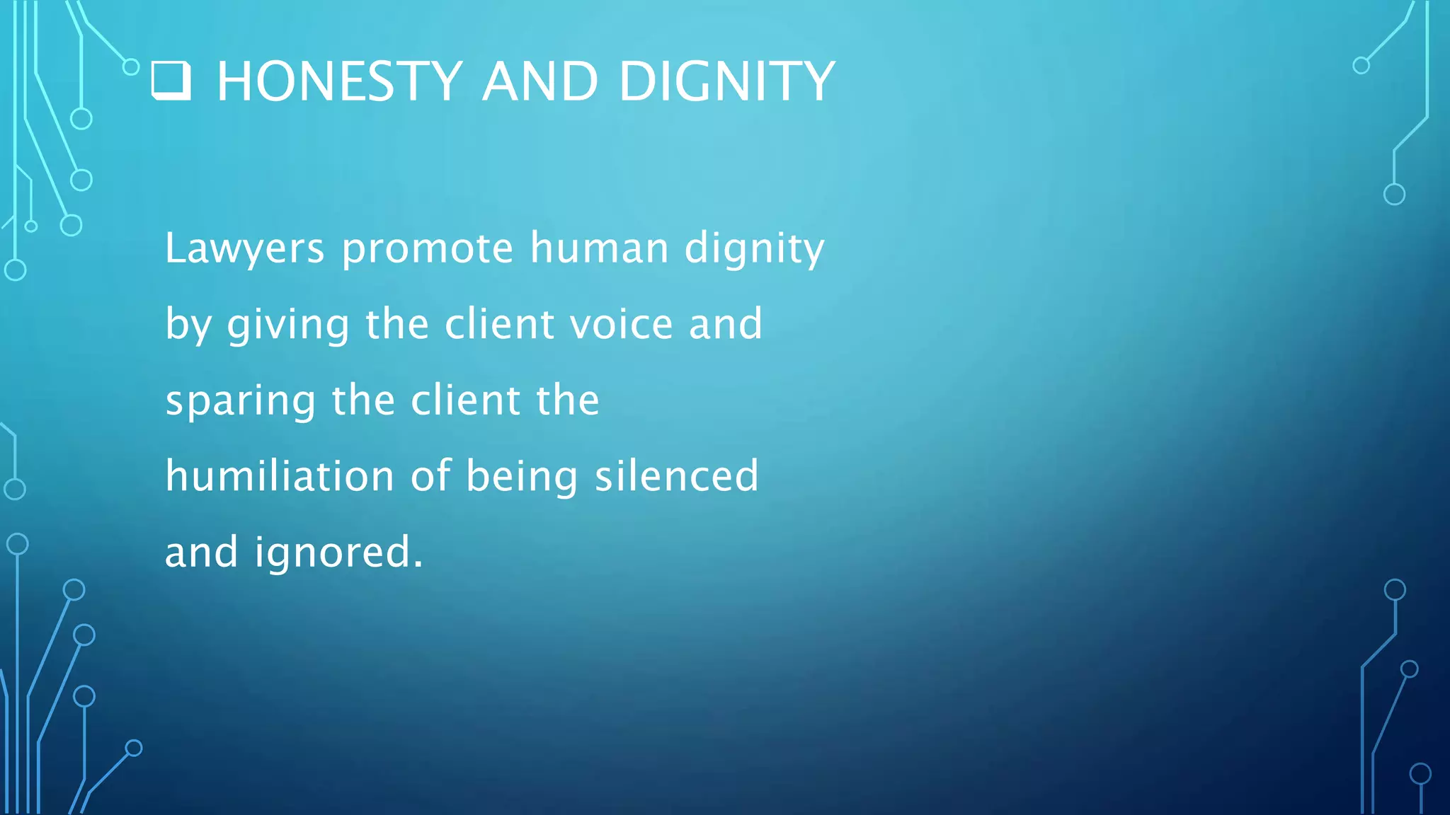 Ethics and Etiquette.pptx | Legal Services Industry | Industries