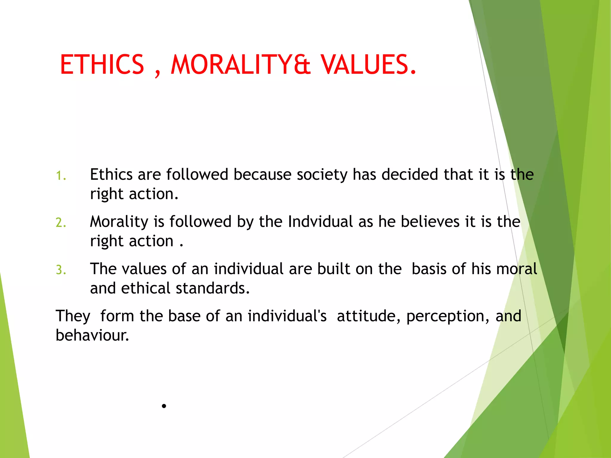 Ethics and Good Governance | PPTX