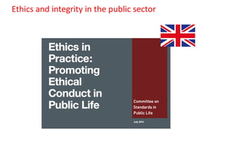 Ethics and integrity in the public sector | PDF