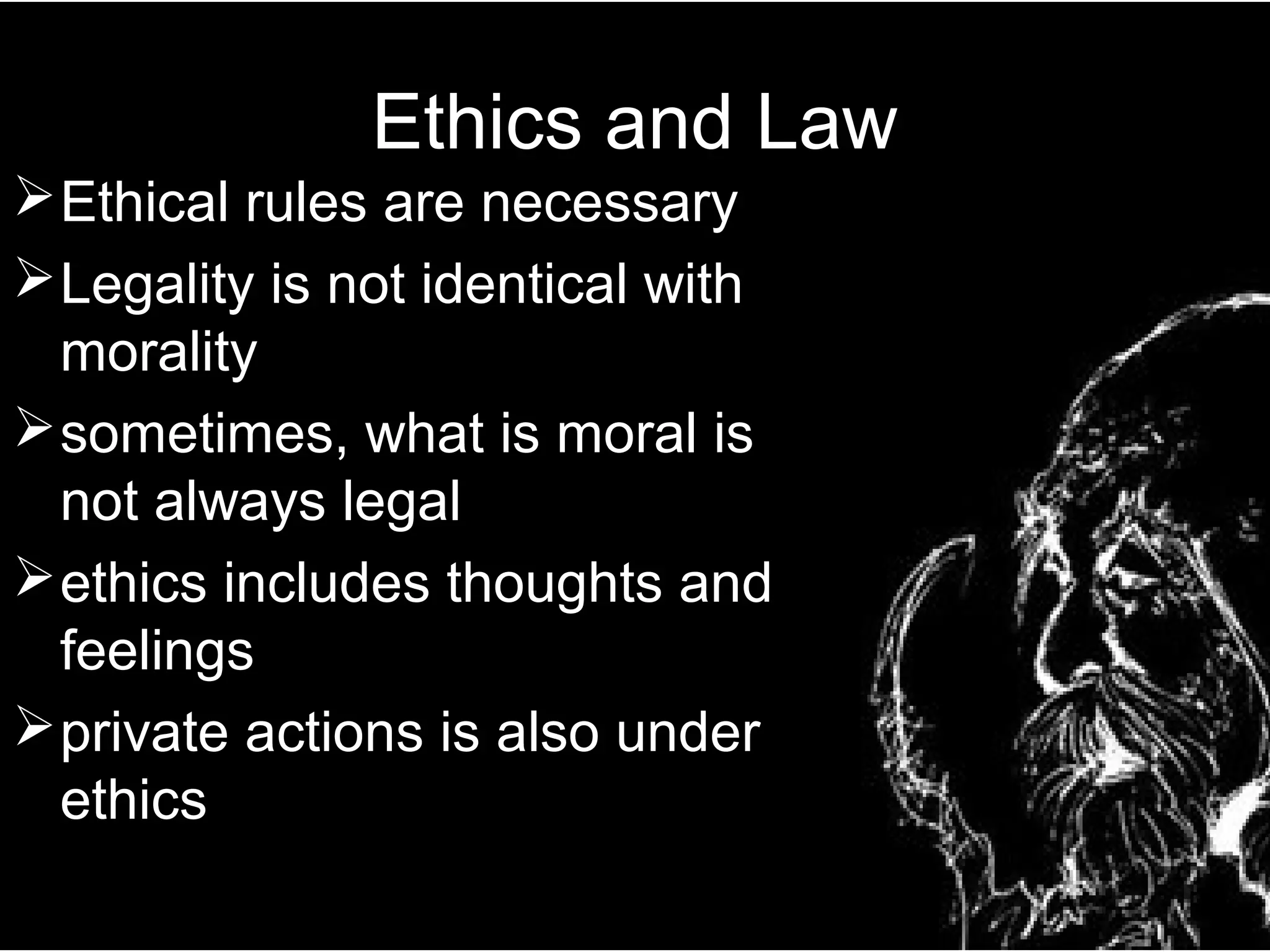 Ethics and law | PPT