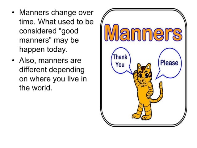 Ethics and manners | PPTX