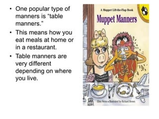 Ethics and manners | PPTX