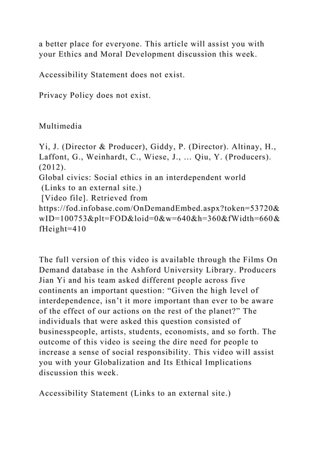 Ethics and Moral Development [WLOs 1, 2, 3] [CLOs 1, 2, 3]Prep.docx