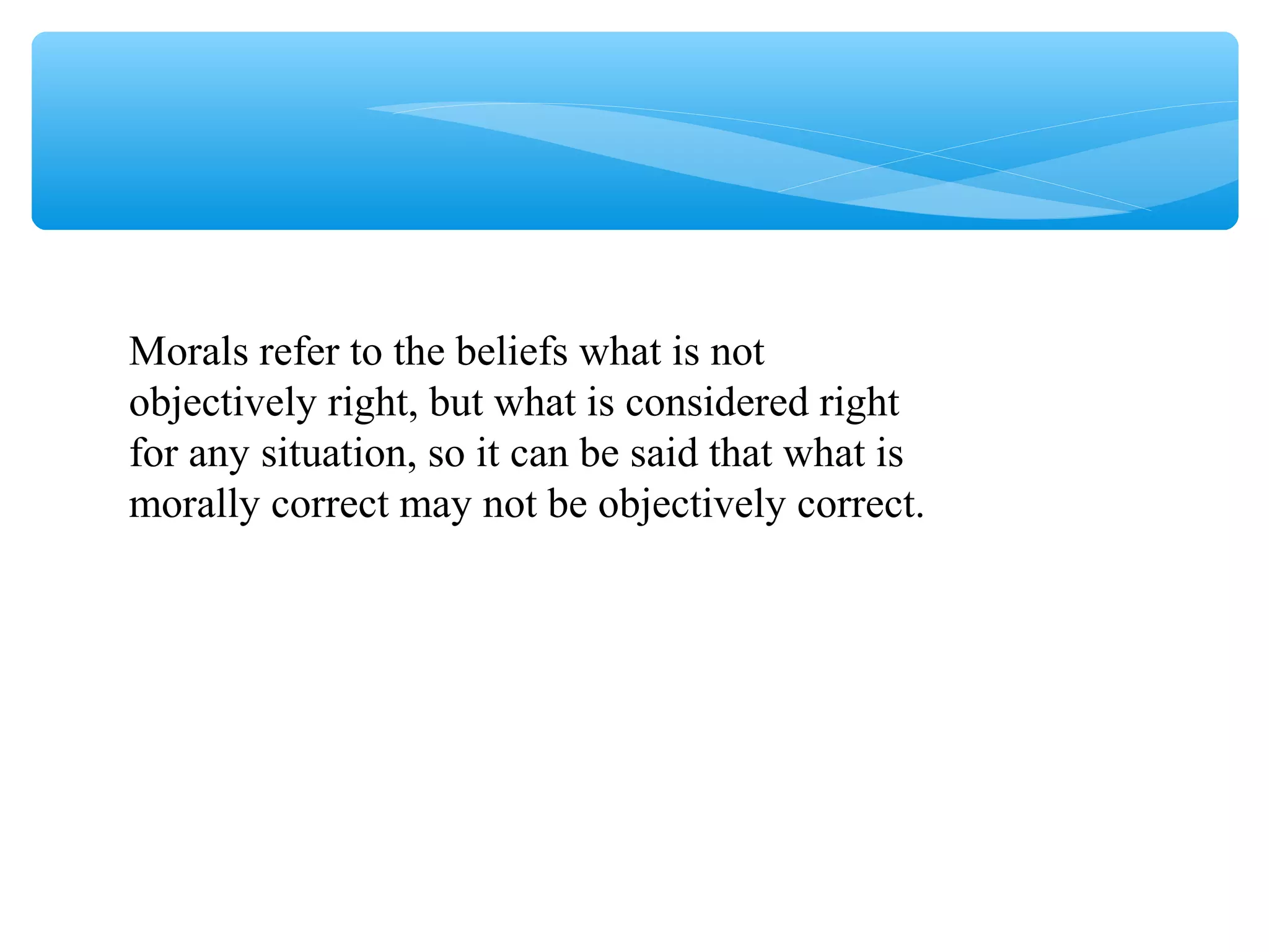 Ethics and morality | PPT