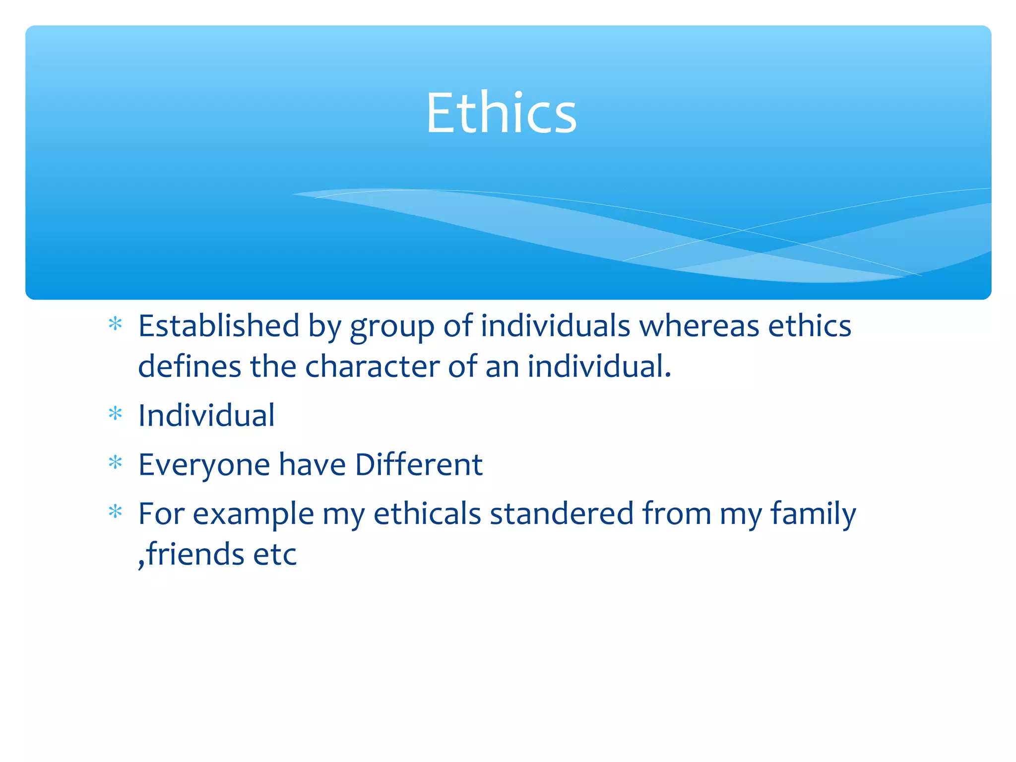 Ethics and morality | PPT