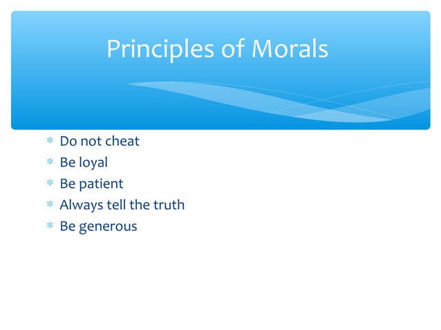 Ethics and morality | PPT