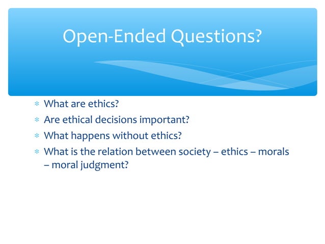 Ethics and morality | PPT