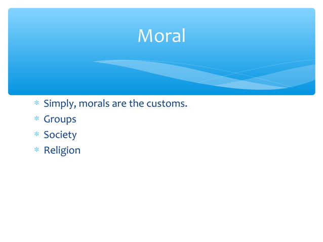 Ethics and morality | PPT