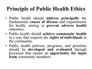 Public Health Ethics | PPTX