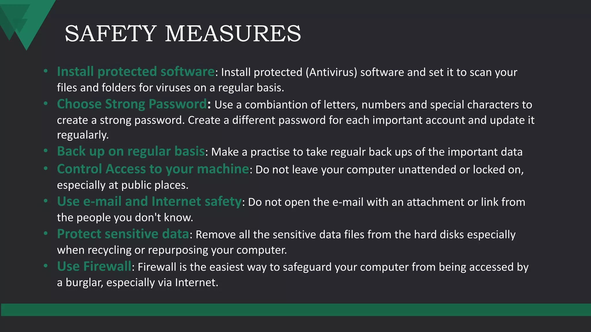 Ethics and safety measures in Computing | PPTX