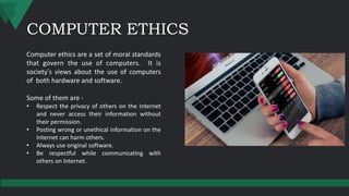 Ethics and safety measures in Computing | PPTX