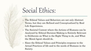 Ethics and Society Prensentation | PPTX