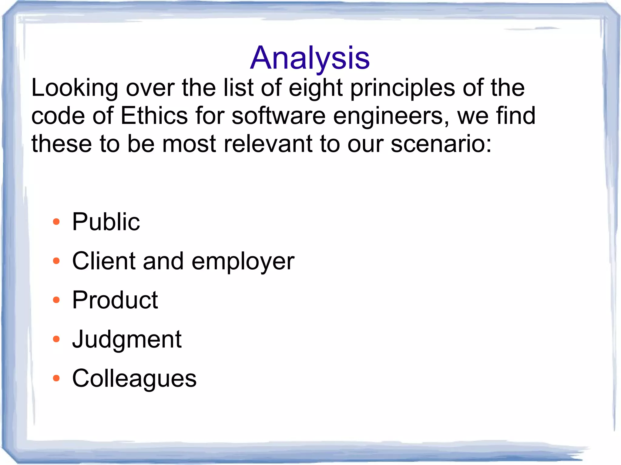 Ethics and software engineering | PDF