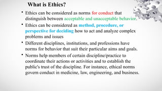 ETHICS AND STANDARDS IN THE ORGANISATIONS.pptx