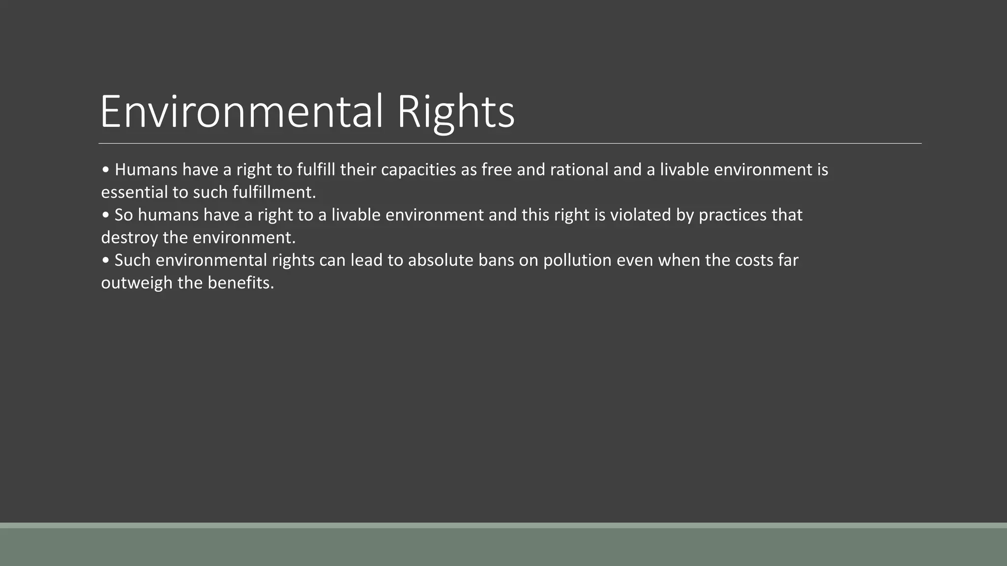 Ethics and the environment | PPTX