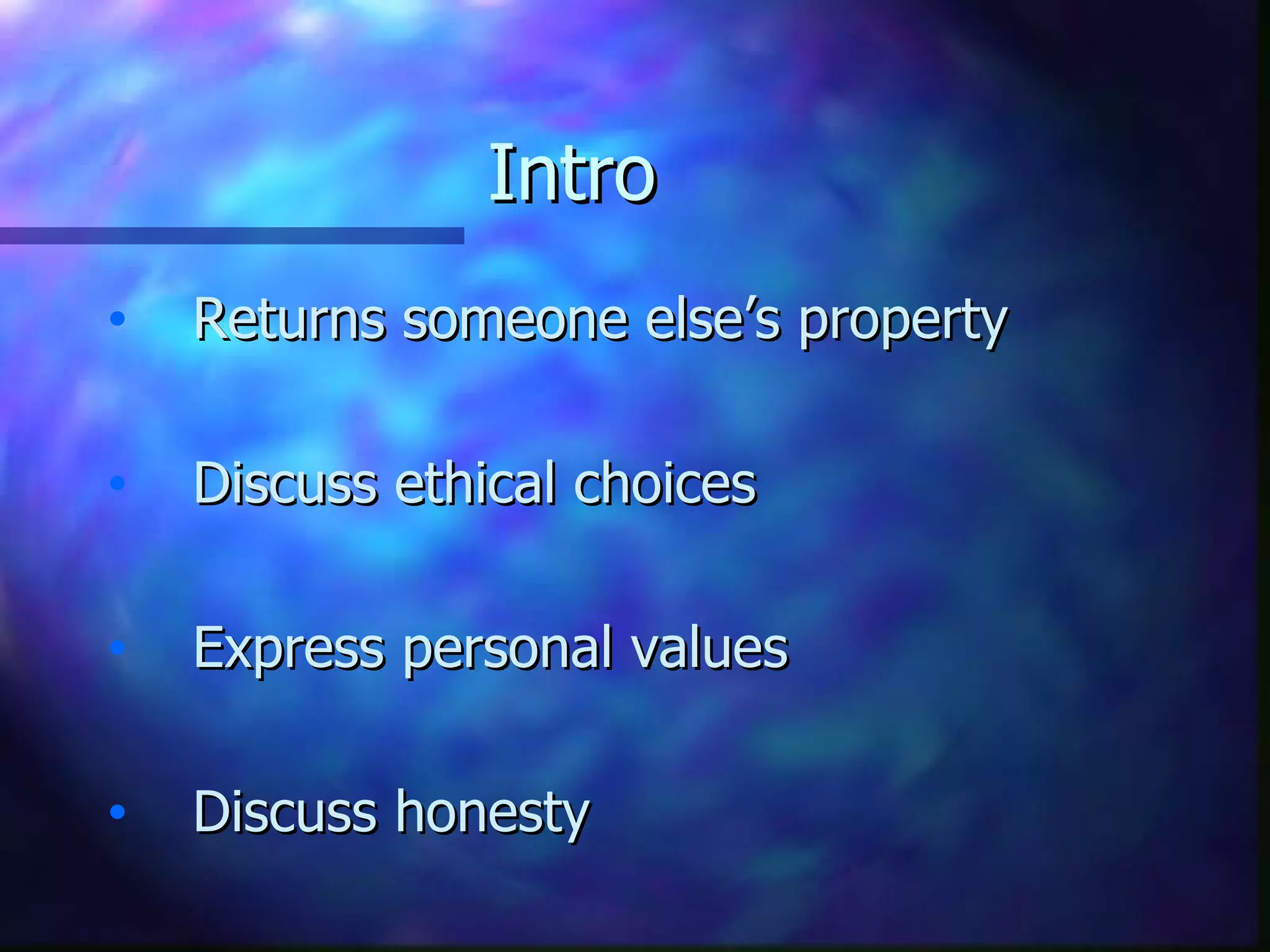 Ethics And Values | PPT