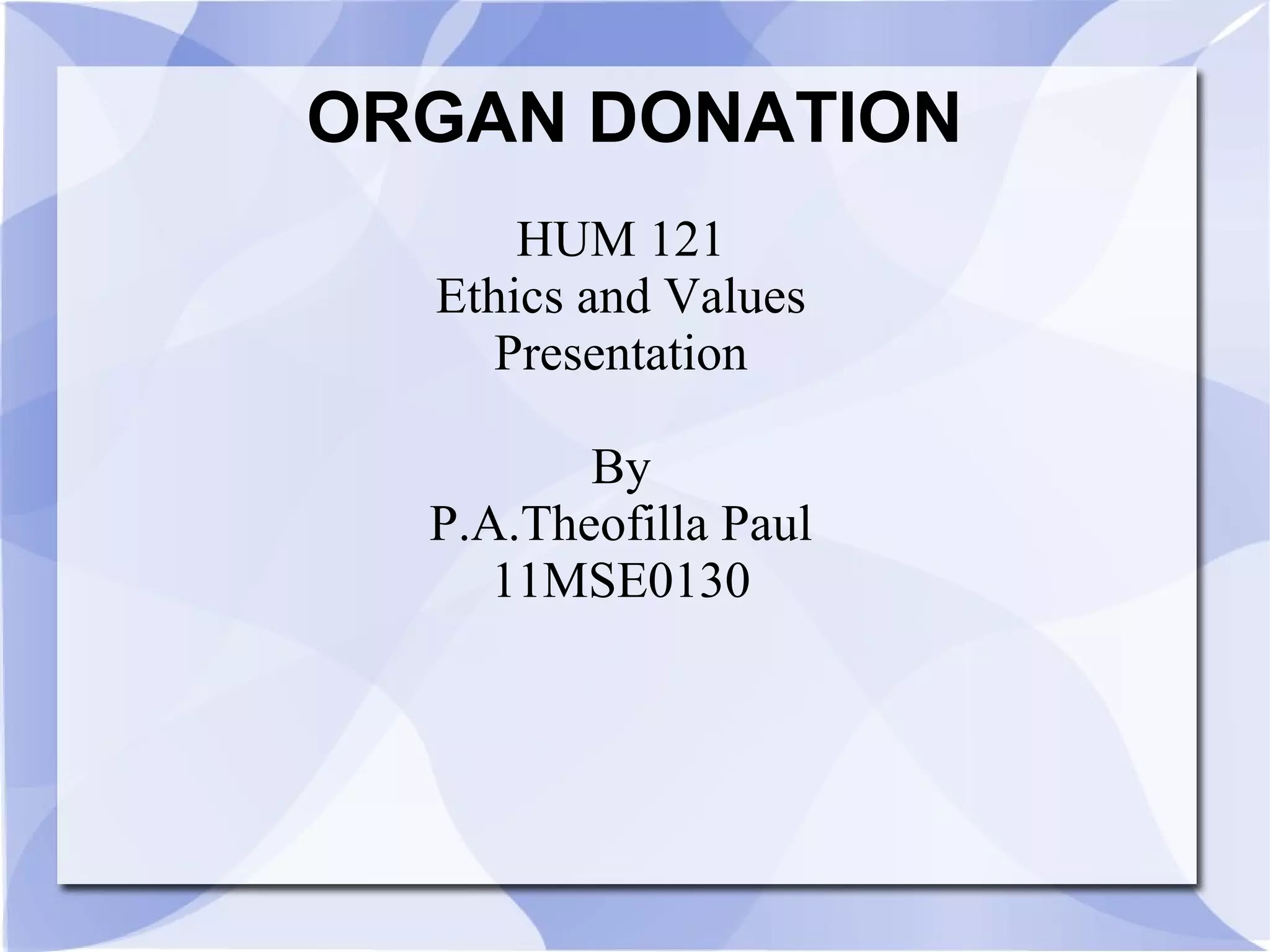 Organ donation | ODP