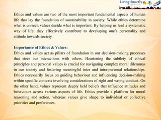 Ethics and Values: A Note on Comparison of Similarities and Differences ...