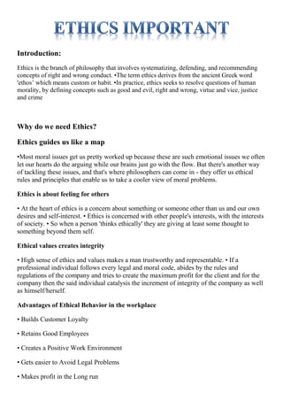 Ethics assignment 2 nd semester anas mirza | PDF