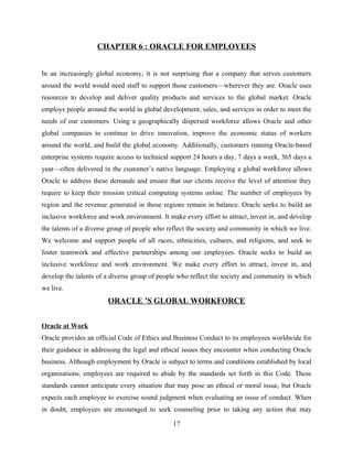 Ethics At Oracle | DOC