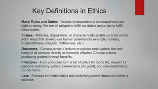 Ethics at school (week 6 team) (1) | PPTX