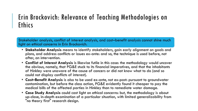 Ethics at the Movies: Erin Brockovich (2000) | PDF