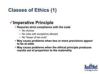 Ethics for Internal Auditors | PPT