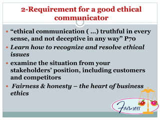Ethics for Communication | PPTX