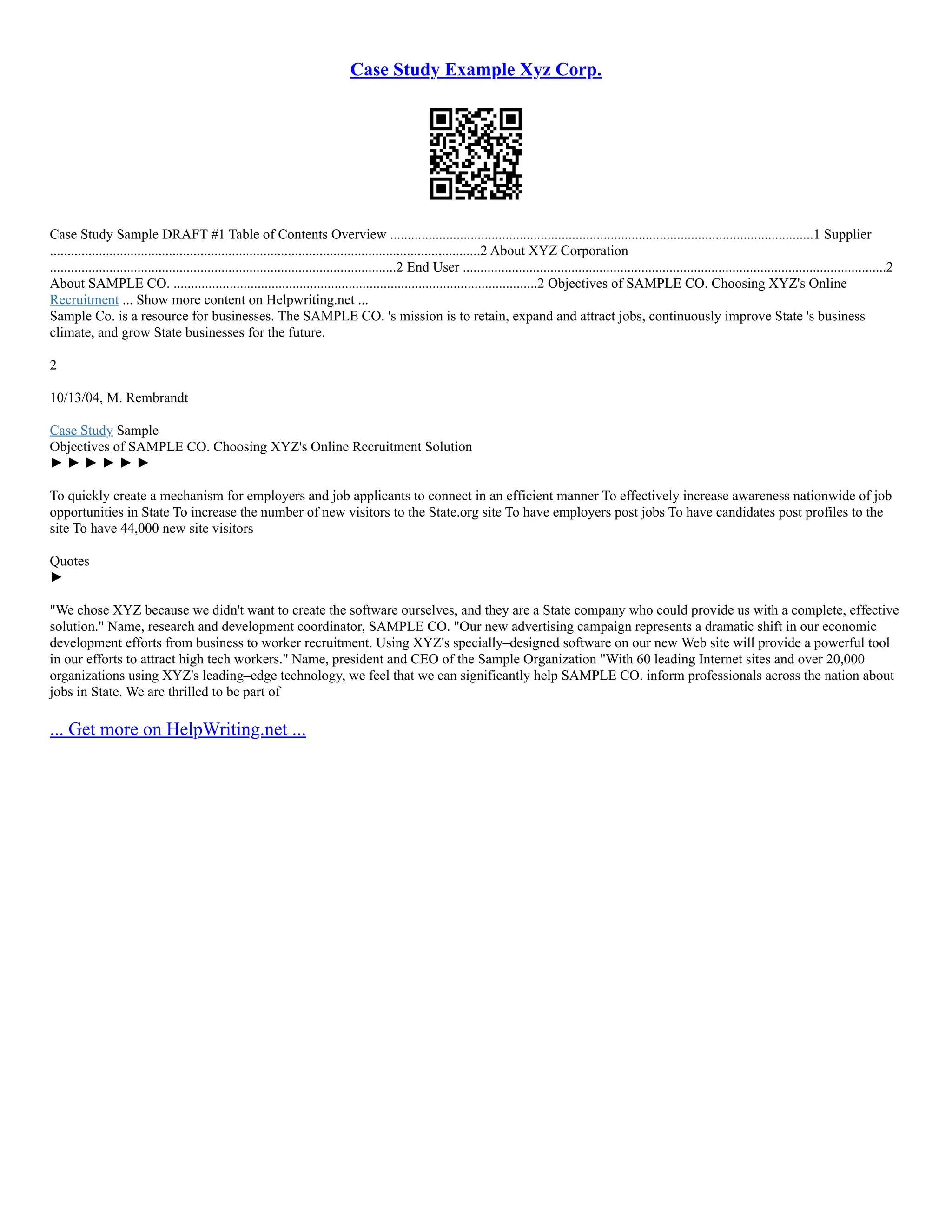 Ethics Case Study Paper | PDF