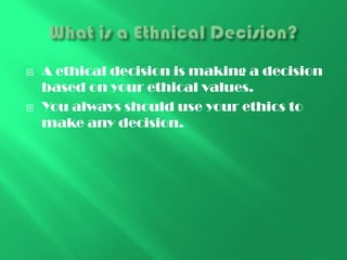 Ethics & character | PPTX