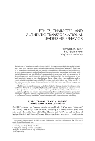 ETHICS, CHARACTER, AND AUTHENTIC TRANSFORMATIONAL LEADERSHIP BEHAVIOR.pdf